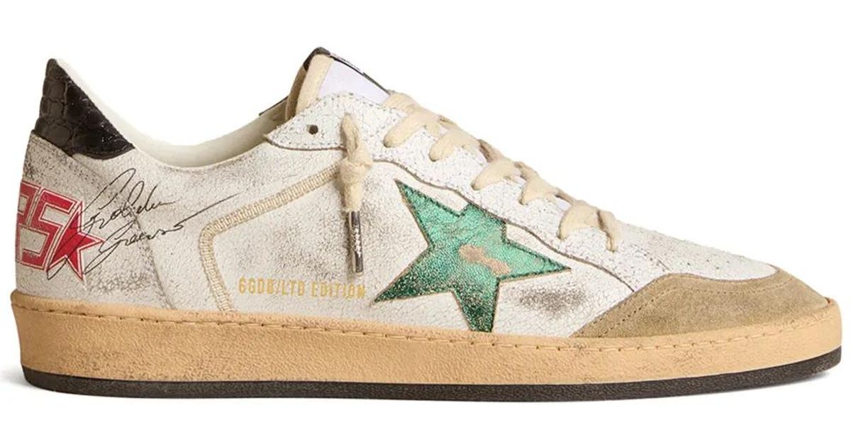 Golden Goose Ballstar Low-Top Sneakers in White for Men | Lyst