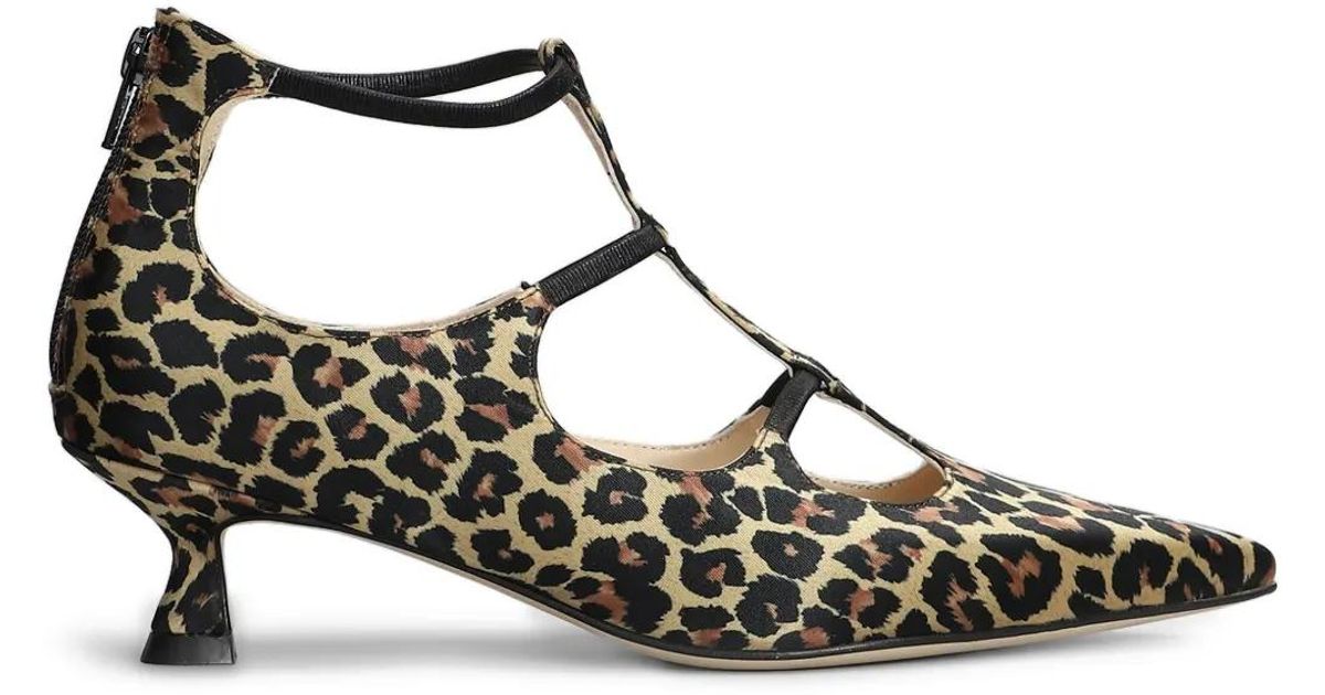 Anna F. 50Mm Leopard-Print Pumps in Brown | Lyst