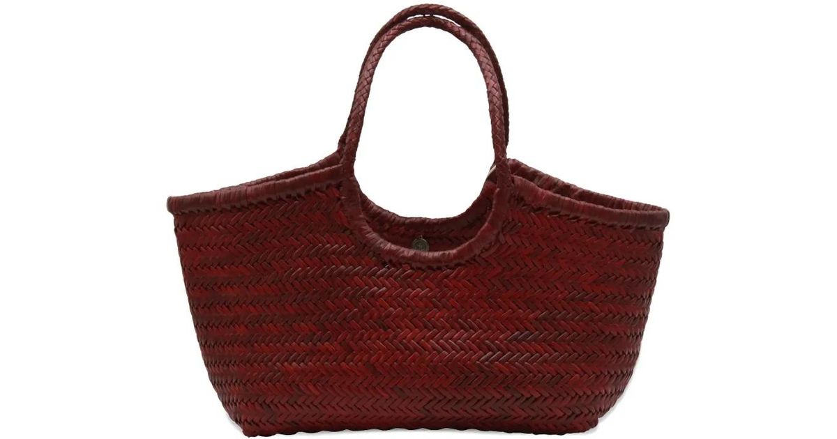 Dragon Diffusion Big Nantucket Leather Tote Bag in Red | Lyst