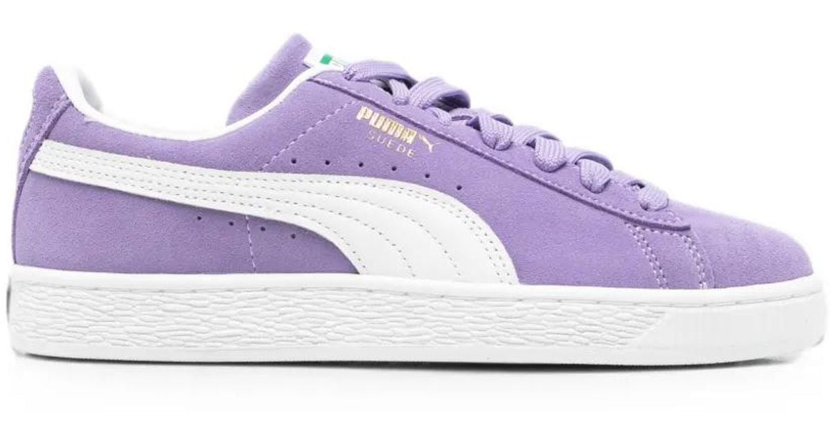 PUMA Suede Classic Lace-Up Sneakers in Purple | Lyst UK
