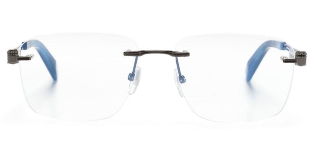 Chopard Logo-Engraved Frameless Glasses in Black for Men | Lyst