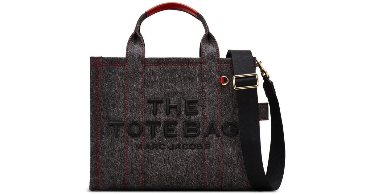 Marc Jacobs Medium Tote Embossed Bag in Black | Lyst UK
