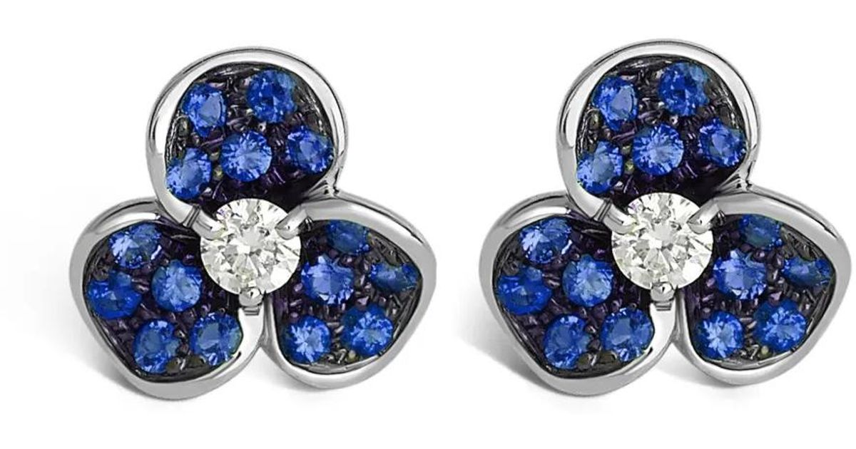Leo Pizzo 18K Candy Flora Sapphire Earrings in Blue | Lyst Australia
