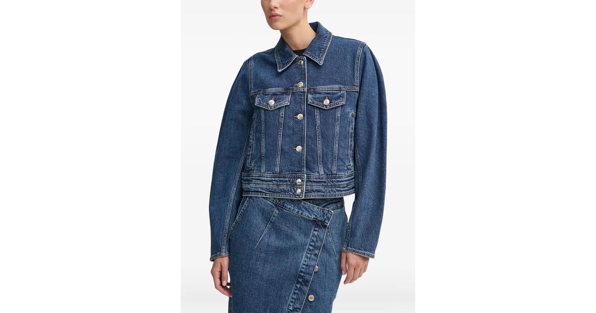 IRO Buttoned Pocket Jacket in Blue | Lyst UK