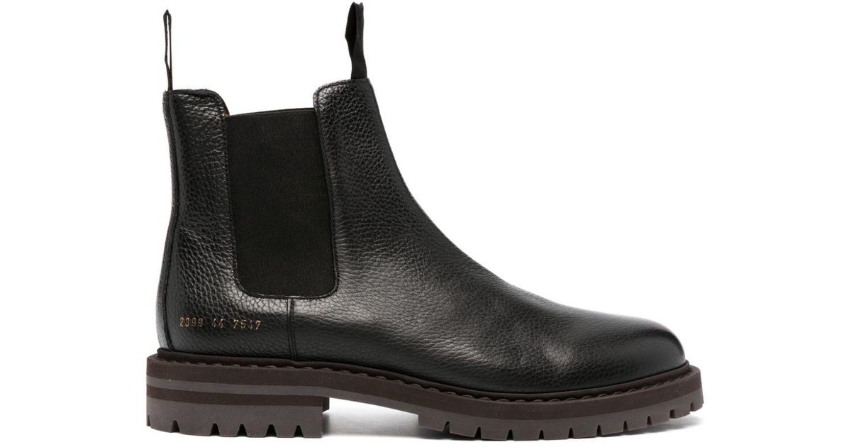 Common Projects Serial number Leather Chelsea Boots In Black For Men Lyst common-projects-serial-number-leather-chelsea-boots-in-black-for-men-lyst