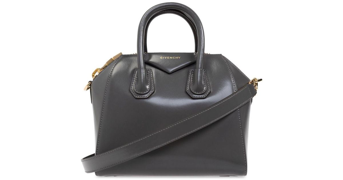 Givenchy Mini Antigona Cube Tote Bag in Black | Lyst
