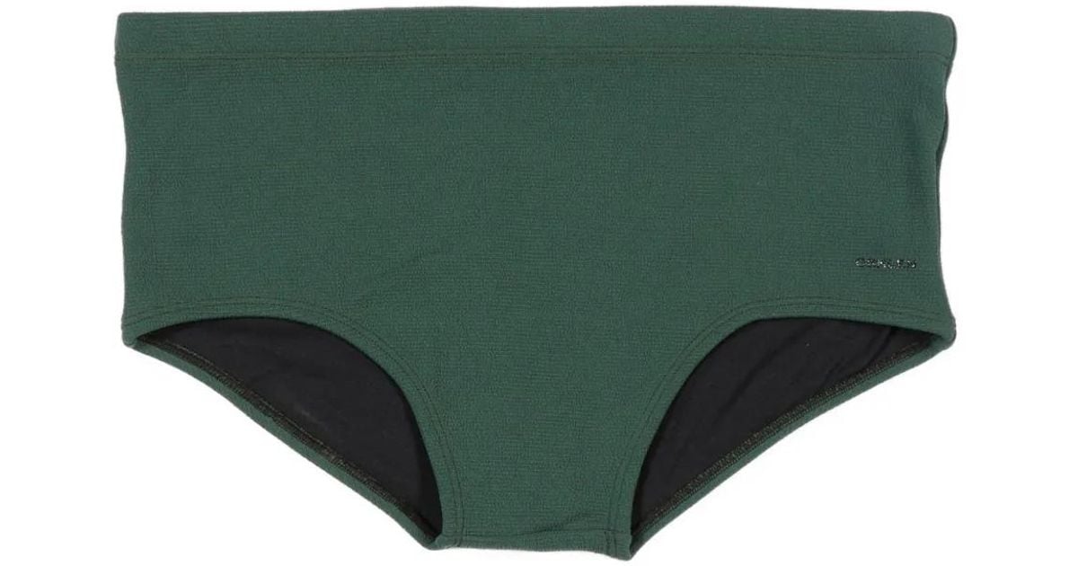 Osklen Volcano Textured Drawstring Swim Trunks in Green for Men | Lyst UK