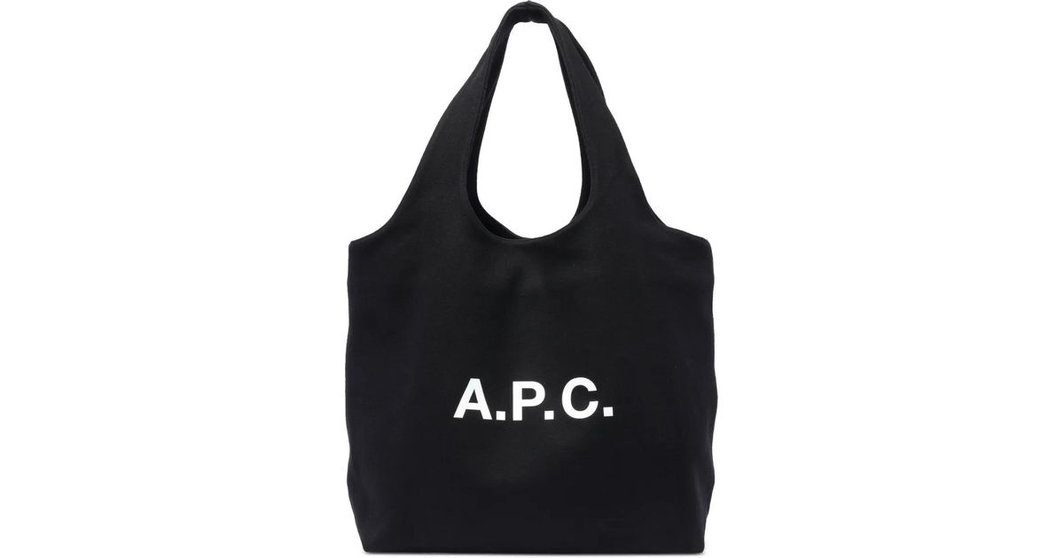 A.P.C. Small Ninon Tote Bag in Black for Men | Lyst UK