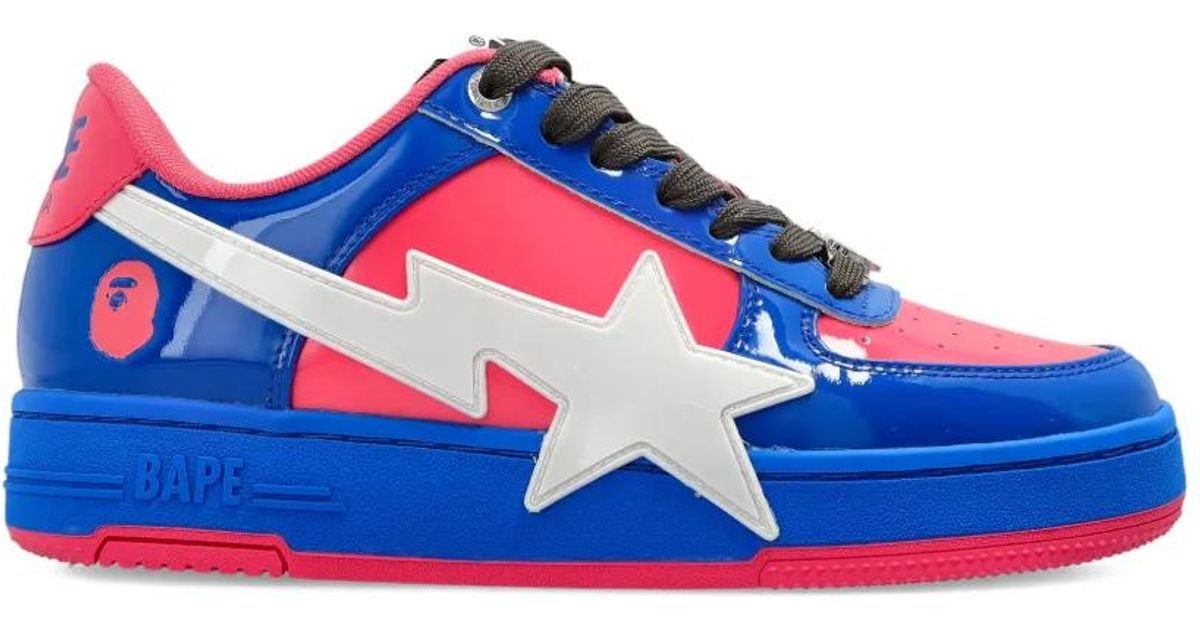A Bathing Ape Star-Logo Sneakers in Blue | Lyst UK