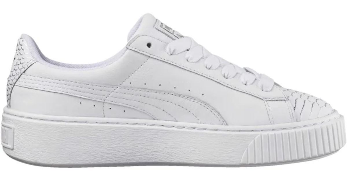 PUMA Platform Ocean Sneakers in White | Lyst UK