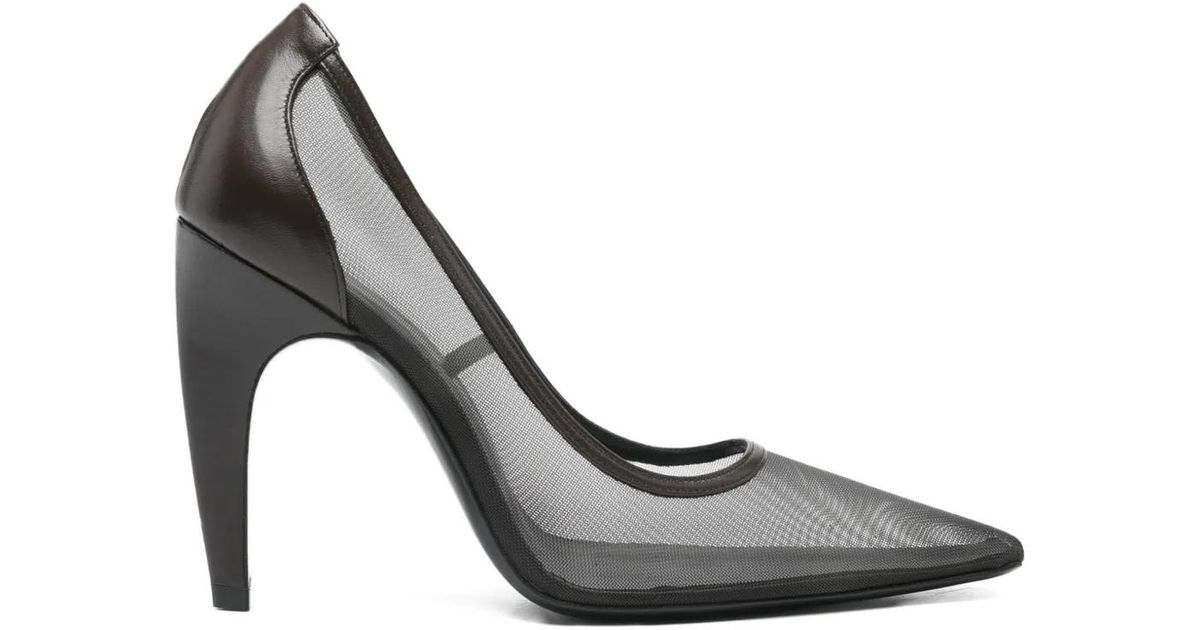 Jude Pointed-Toe Mesh Pumps in Metallic | Lyst
