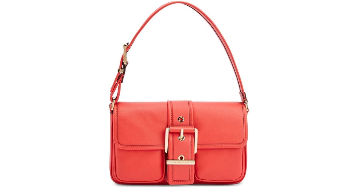 Michael Kors Colby Shoulder Bag in Red | Lyst