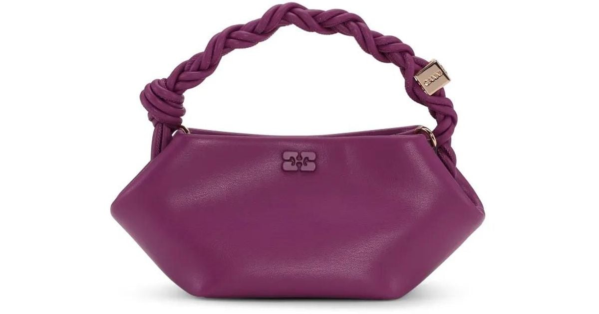 Ganni Mini Bou Crossbody Bag in Purple | Lyst