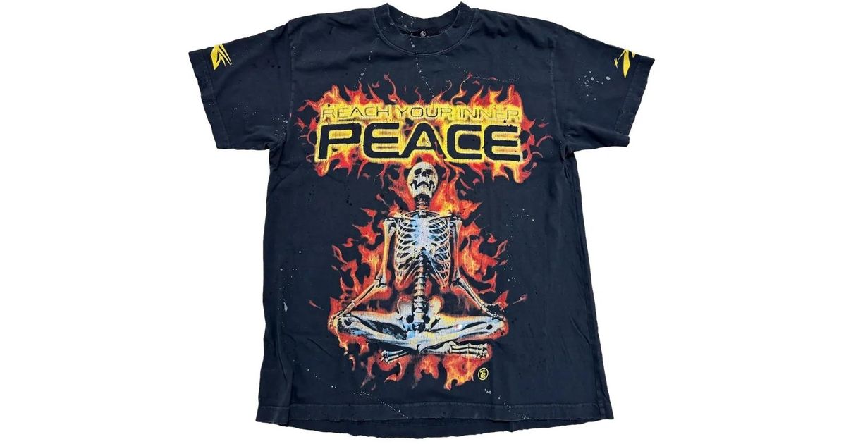 HELLSTAR Skeleton T-Shirt in Blue for Men | Lyst UK