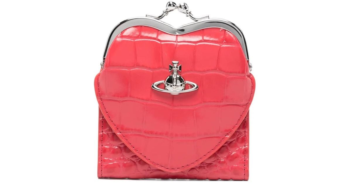 Vivienne Westwood Heart-Frame Coin Purse in Pink | Lyst UK