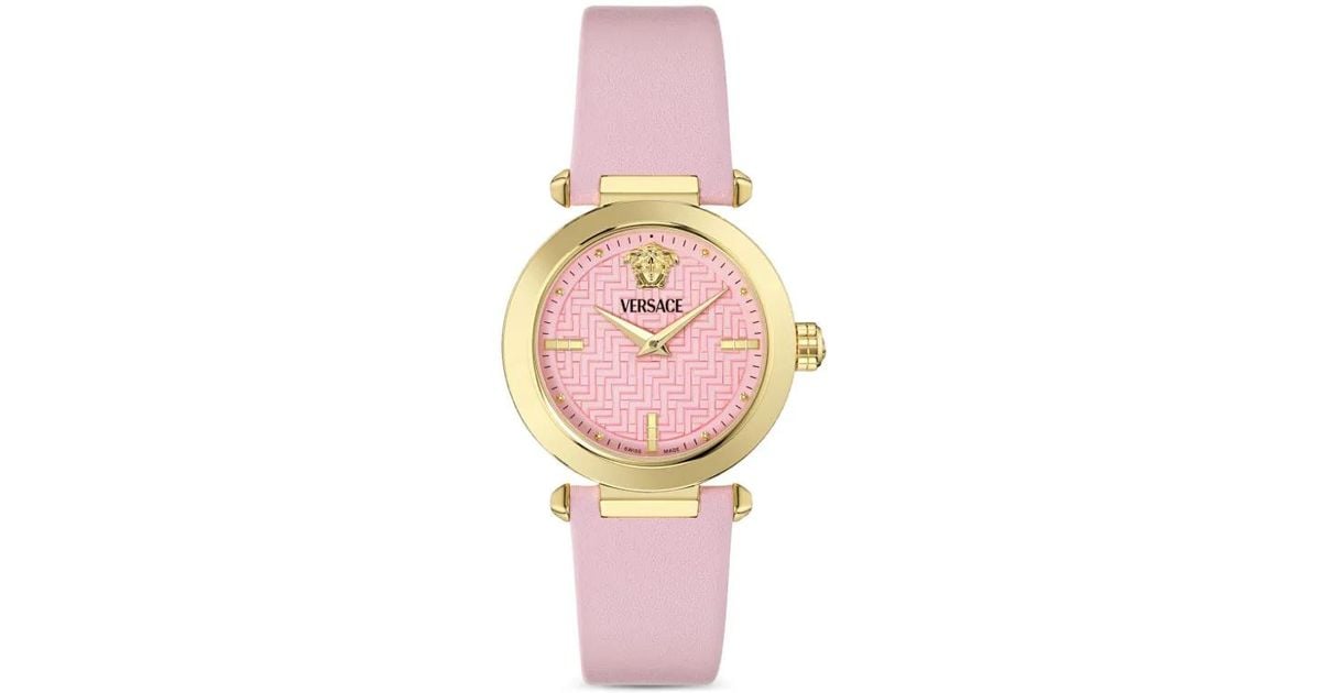 Versace Greek Key Dial 35Mm in Pink | Lyst UK