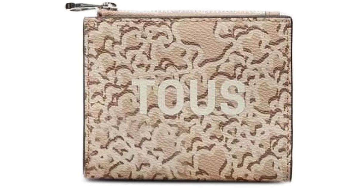 Tous Logo-Print Zip Wallet in White | Lyst UK
