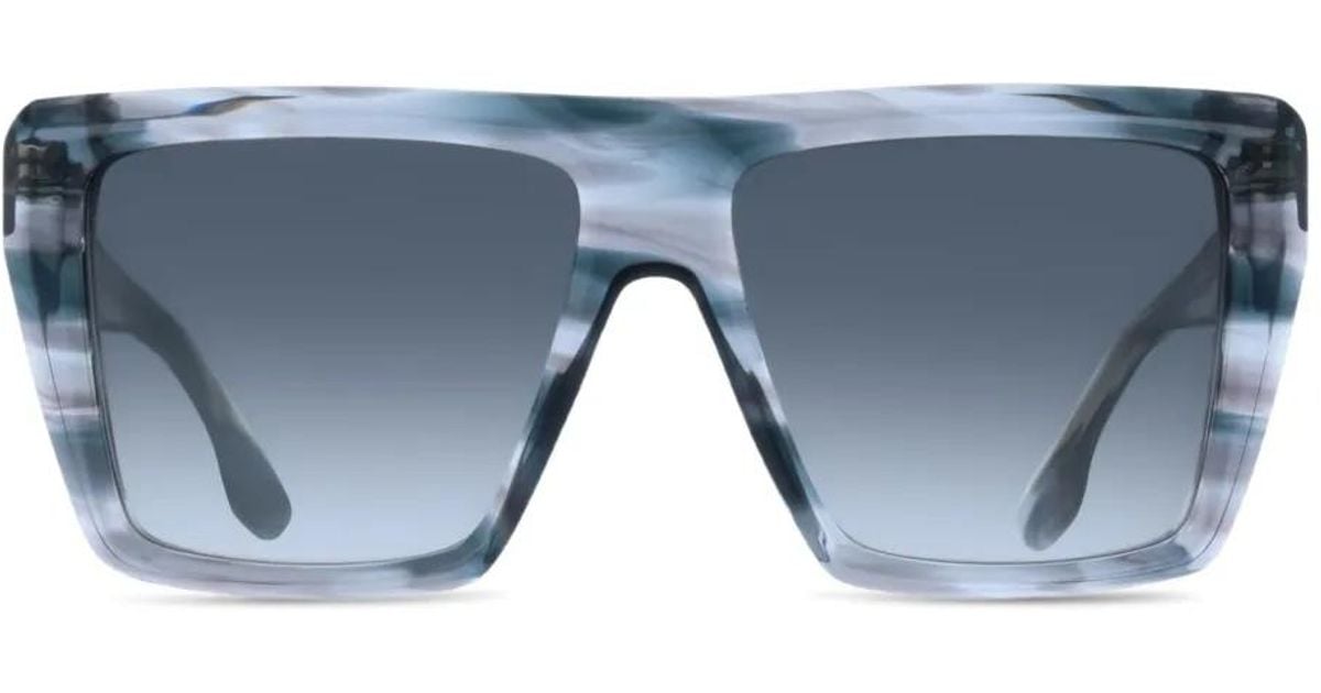 Victoria Beckham Rectangle-frame Sunglasses in Blue | Lyst UK