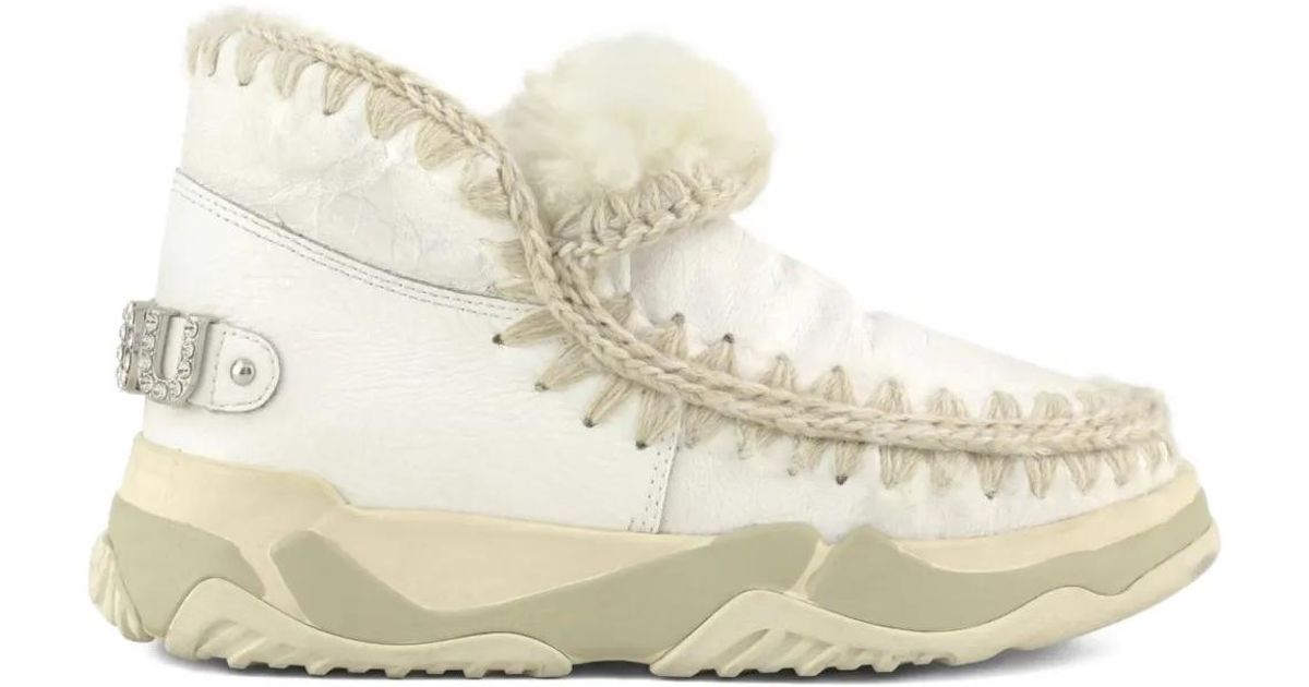 Mou Eskimo Sneakers in Natural | Lyst UK