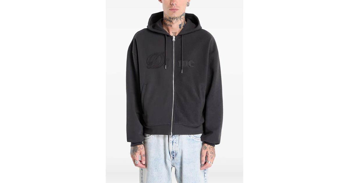 Dime Reverse French-Terry Zip Hoodie in Black | Lyst UK