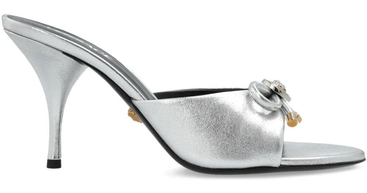 Versace Opera Sandals in White | Lyst