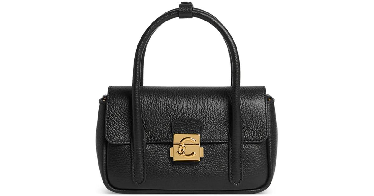 Coccinelle Mini Top-Handle Tote Bag in Black | Lyst