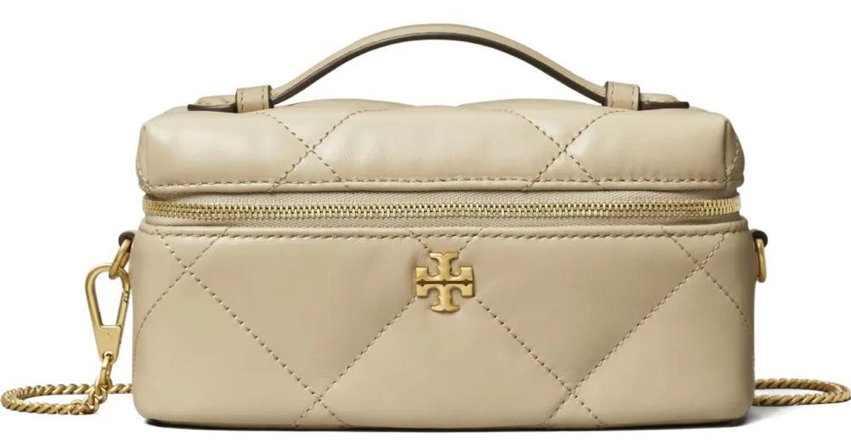 Tory Burch Kira Vanity Cross Body in Natural | Lyst UK