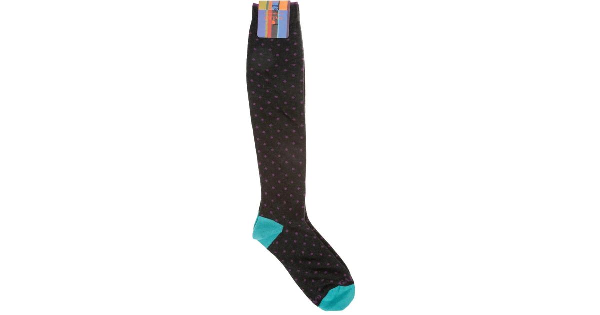 Gallo Polka-Dot Logo Socks in Black | Lyst UK