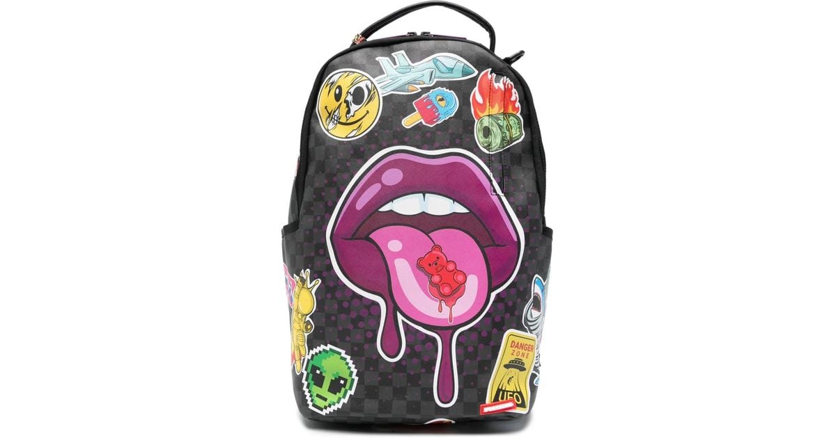 Sprayground Lips Smack Down Dlxsv Backpack in Pink for Men | Lyst UK