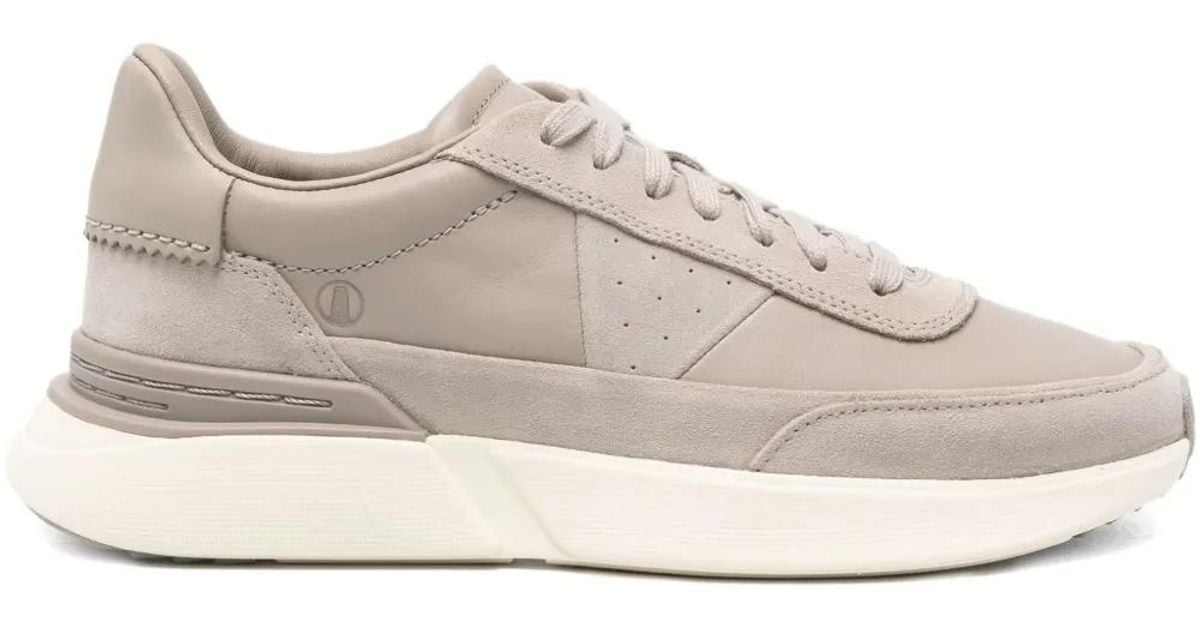Clarks Craft Pace Leather Sneakers in White for Men | Lyst