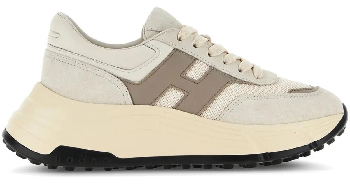 Hogan Sneakers With Padded Ankle And Logo Accents in White | Lyst