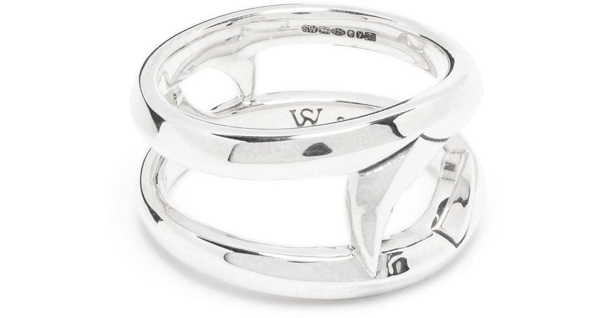 Stephen Webster Double Thorn Ring in White for Men | Lyst