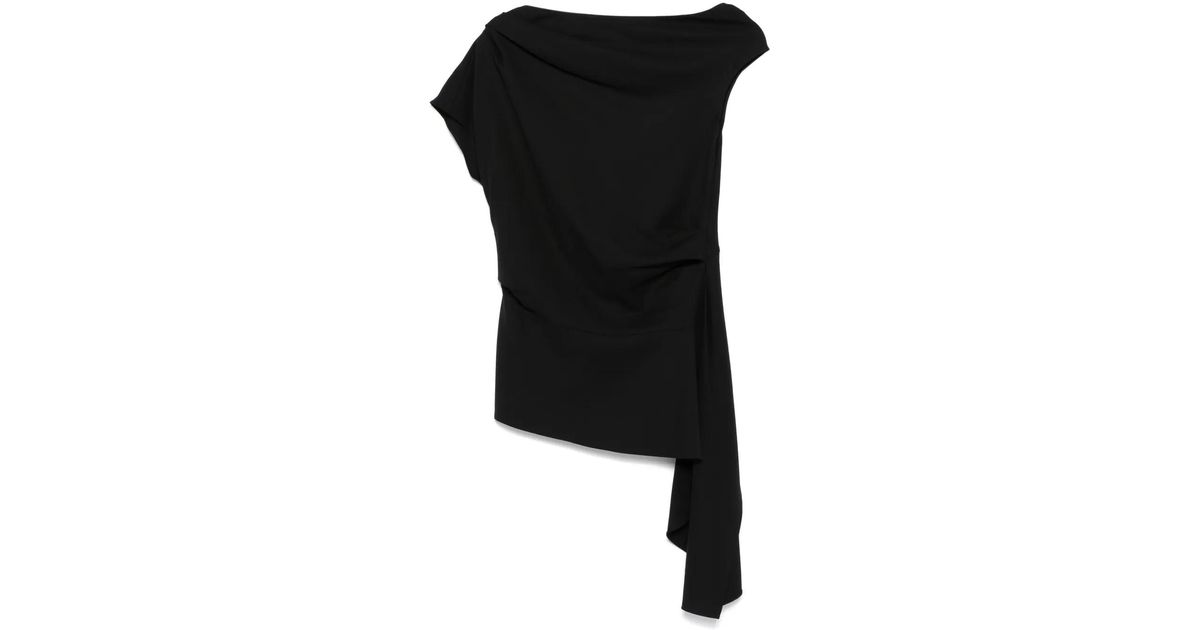Jonathan Simkhai Pleat-Detailed Top in Black | Lyst
