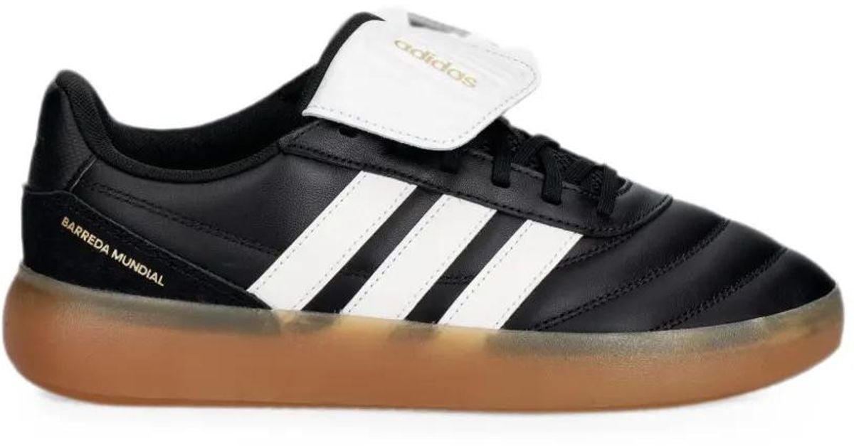 adidas Barreda Mundial Fold-Over Tongue Sneakers in Black for Men | Lyst UK