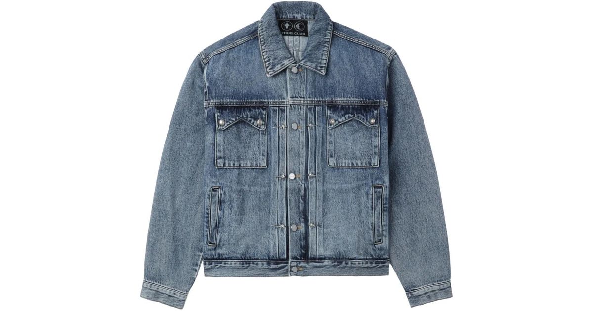 THUG CLUB Claw Jacket in Blue for Men | Lyst
