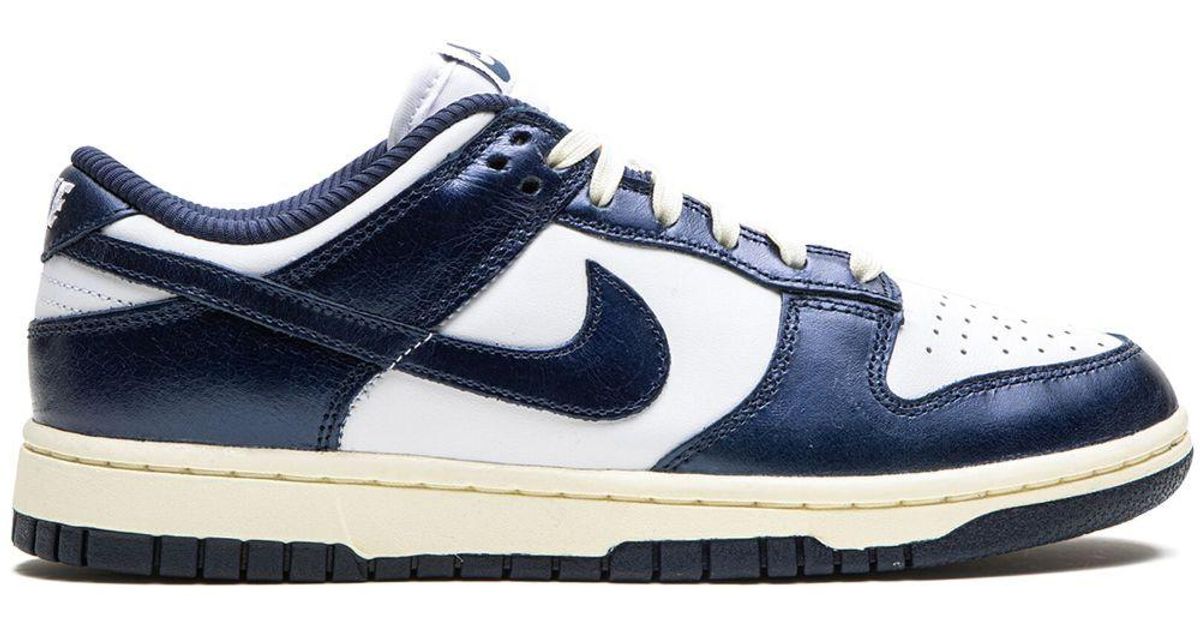 Nike Dunk Low "Vintage" Sneakers in Blue | Lyst UK