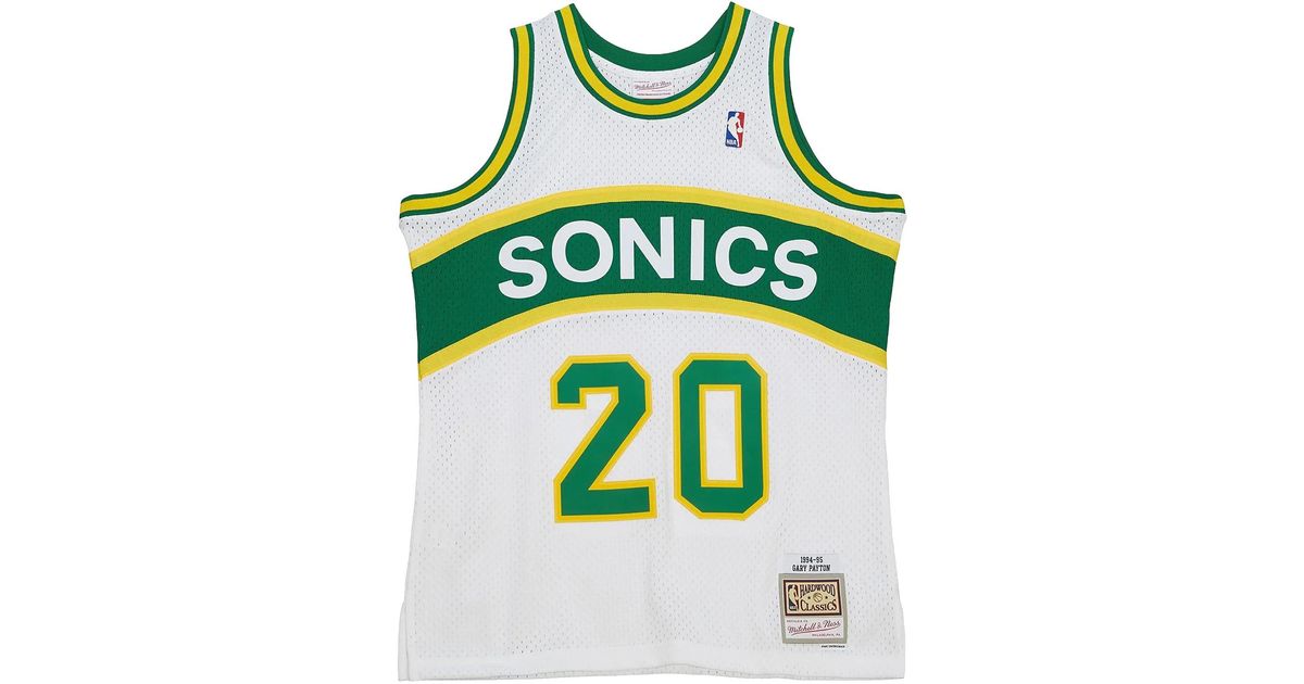 Mitchell & Ness Nba "Supersonics 1994 Gary Payton "Jersey in Green for Men | Lyst