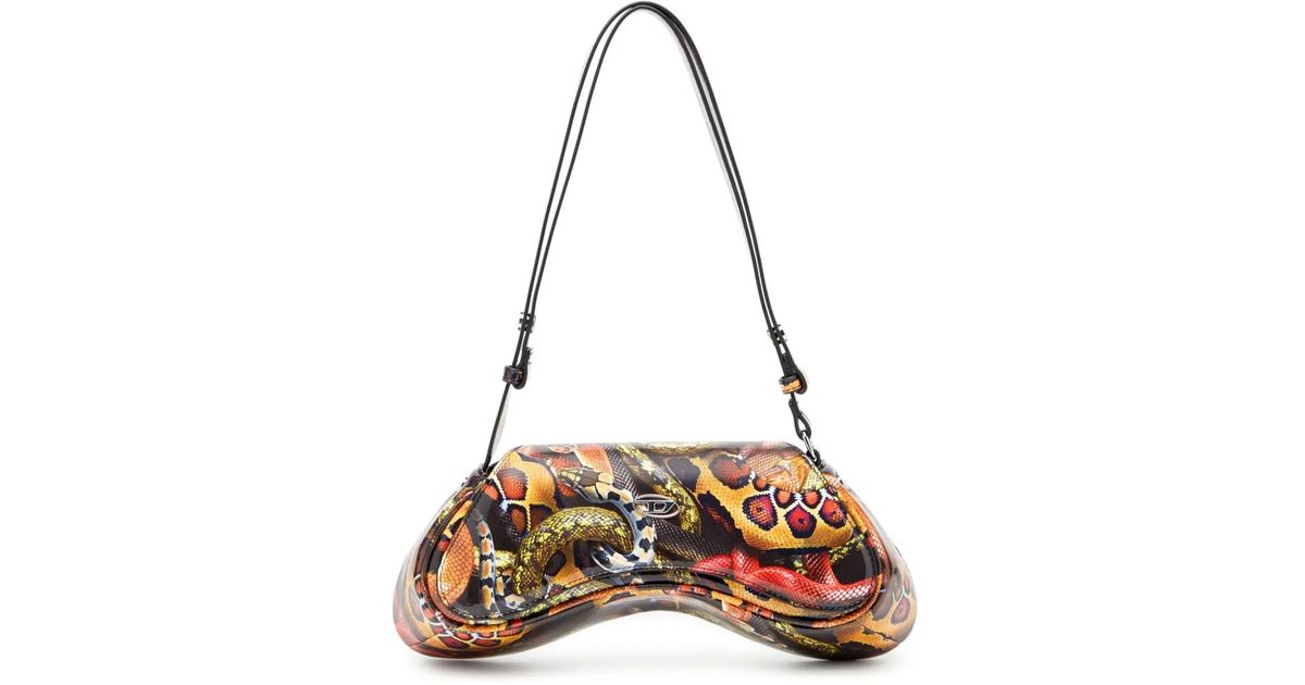 DIESEL New Year Of The Snake Capsule Cross Body Bag in Metallic | Lyst