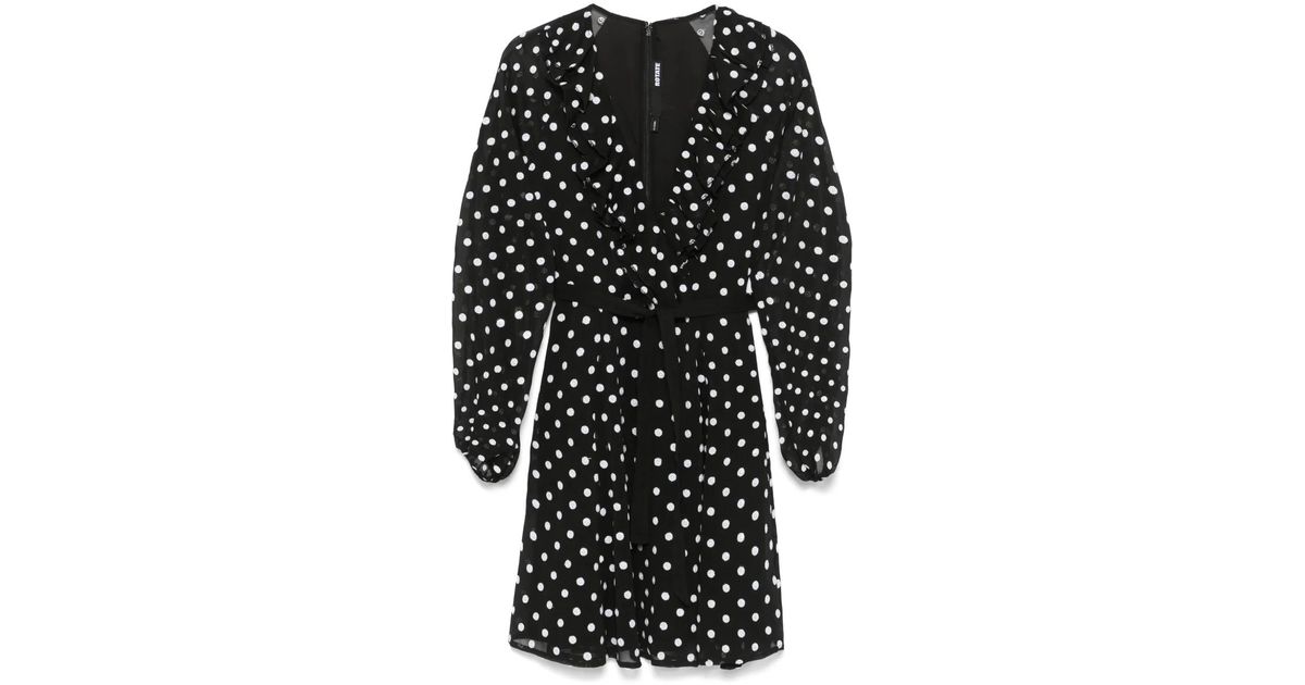 ROTATE BIRGER CHRISTENSEN Robe Courte À Volants in Black | Lyst UK