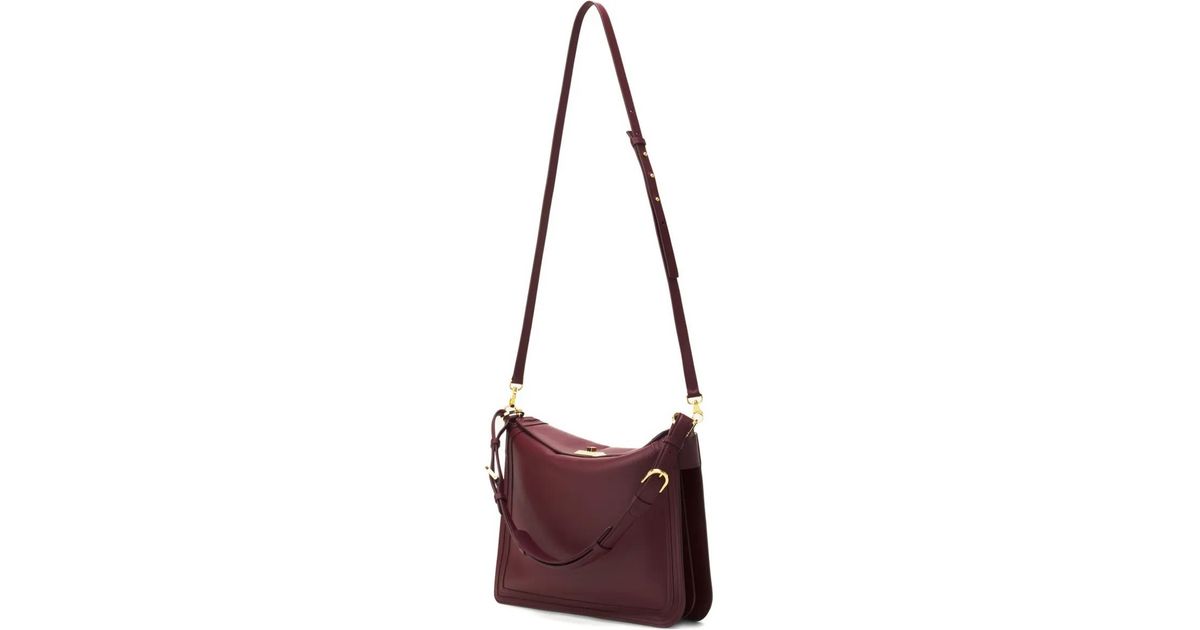 Lanvin Sac Compagnon Leather Shoulder Bag in Purple | Lyst