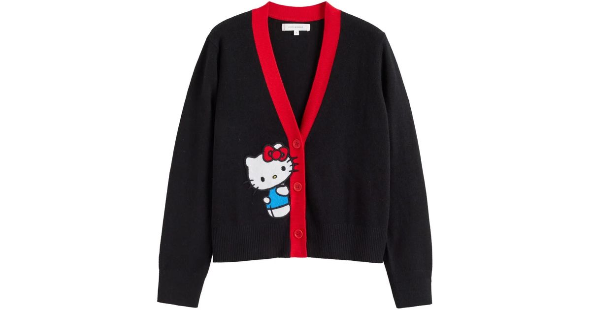 Chinti & Parker Hello Kitty Cardigan in Black | Lyst