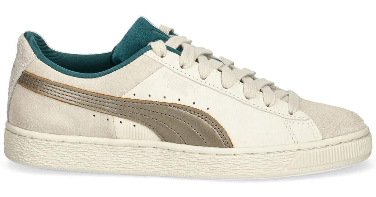 PUMA Play Loud Suede Sneakers in Natural | Lyst