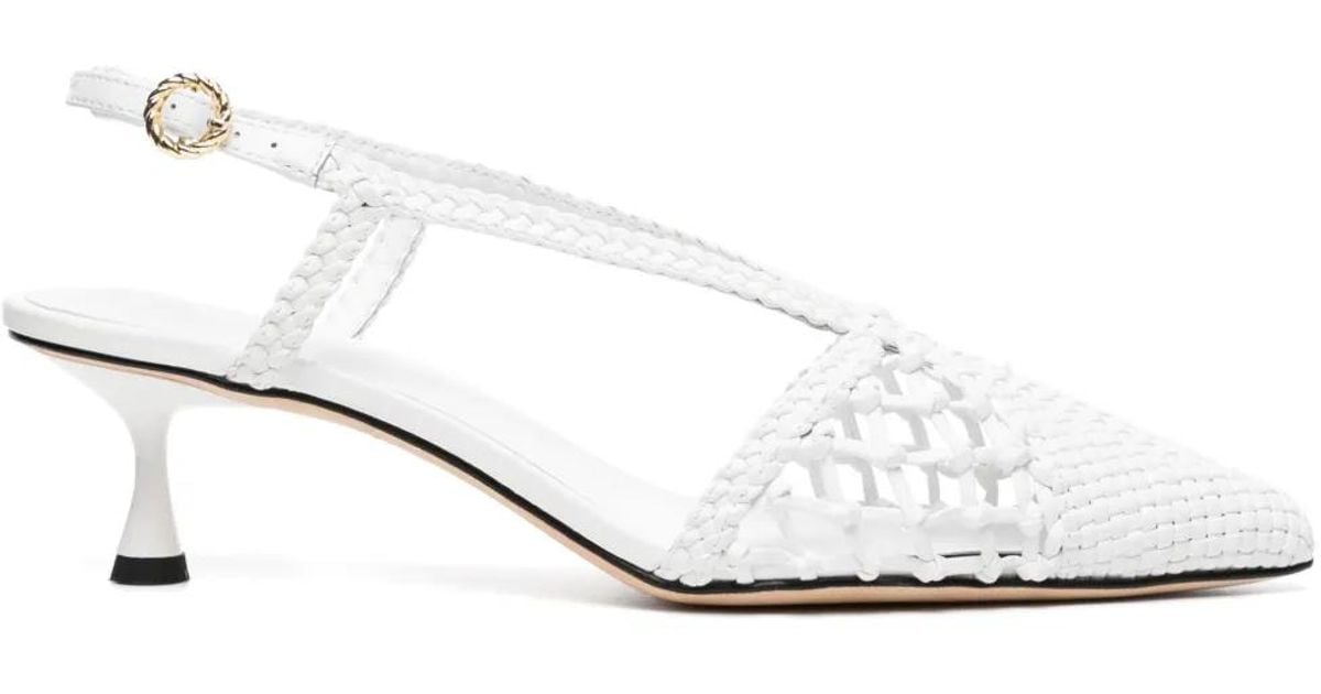 STUDIO AMELIA 50Mm Nexus Pumps in White | Lyst