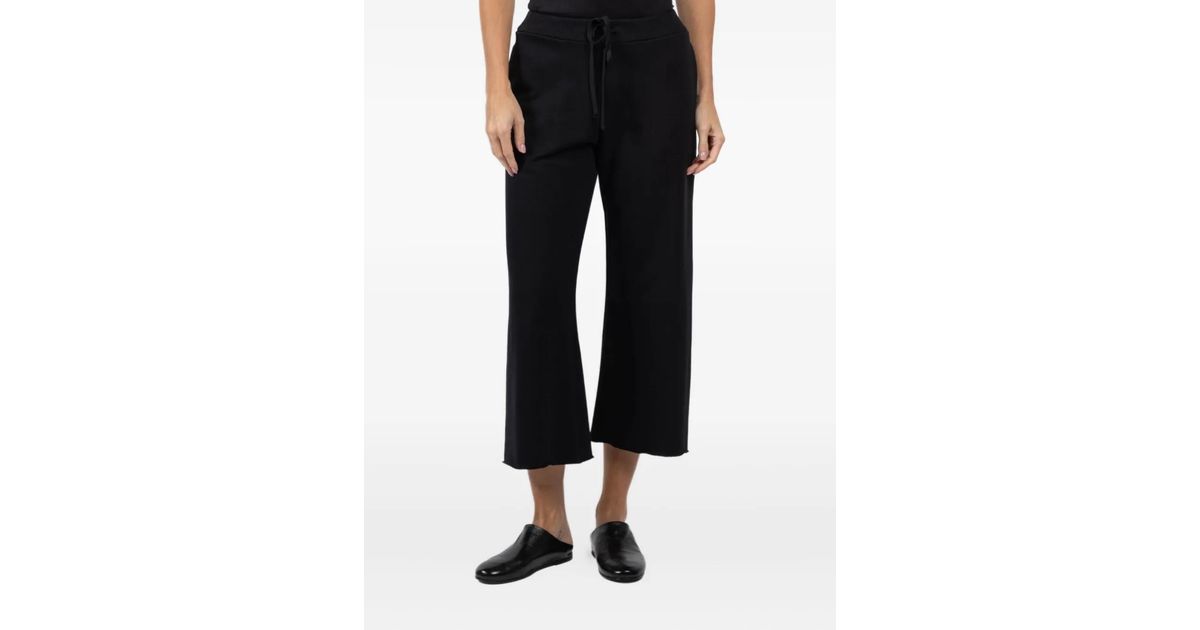 Arlo Mott Cropped Trousers in Black | Lyst UK