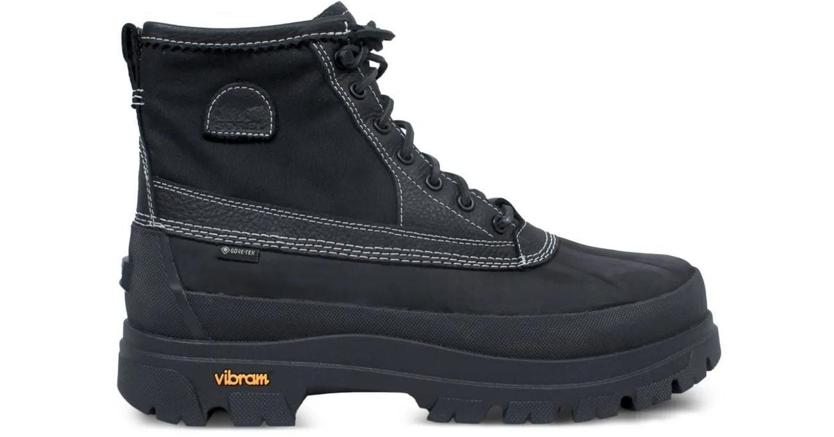 Neighborhood Panelled Boots in Black for Men | Lyst