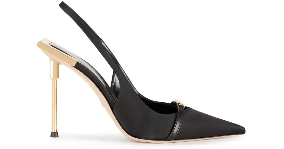 Elisabetta Franchi Sculpted-Heel Pumps in Black | Lyst