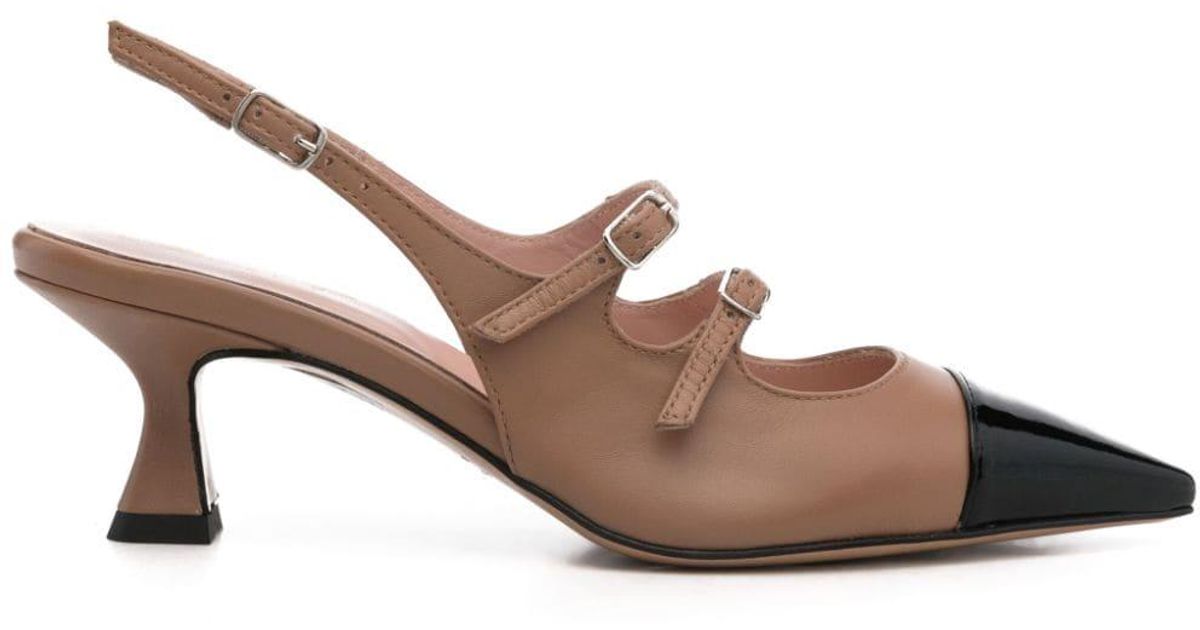 Anna F. 50mm Two-tone Pumps in Brown | Lyst