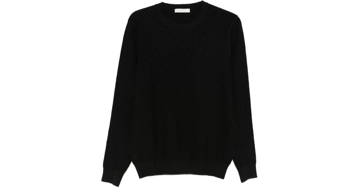 Diktat Diamond-Pattern Sweater in Black for Men | Lyst UK