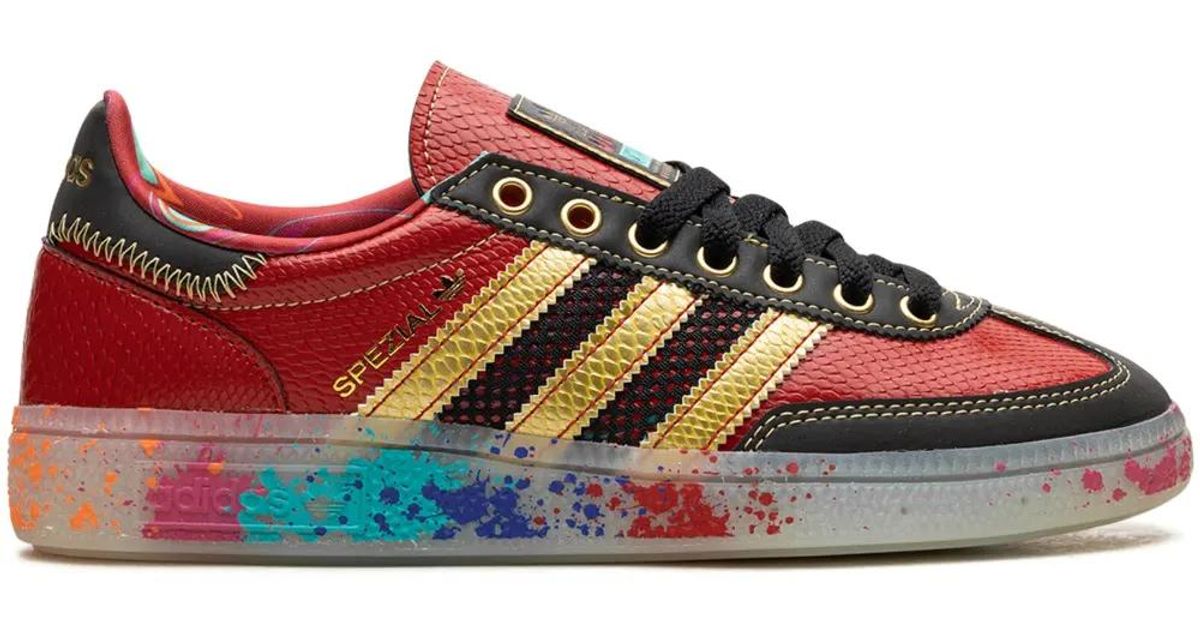 Zapatillas Handball Spezial S.E.E.D. zapatillas Scarlet Gold Paint ...