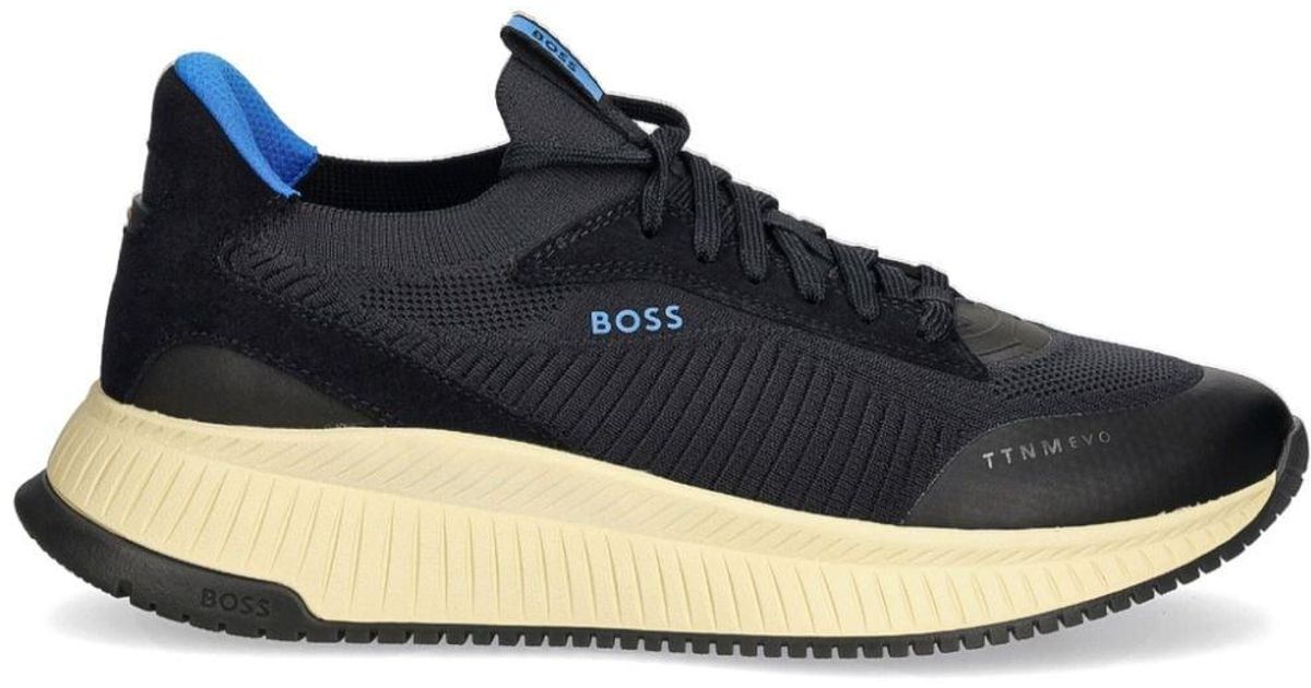 BOSS Evo Trainers in Blue for Men | Lyst